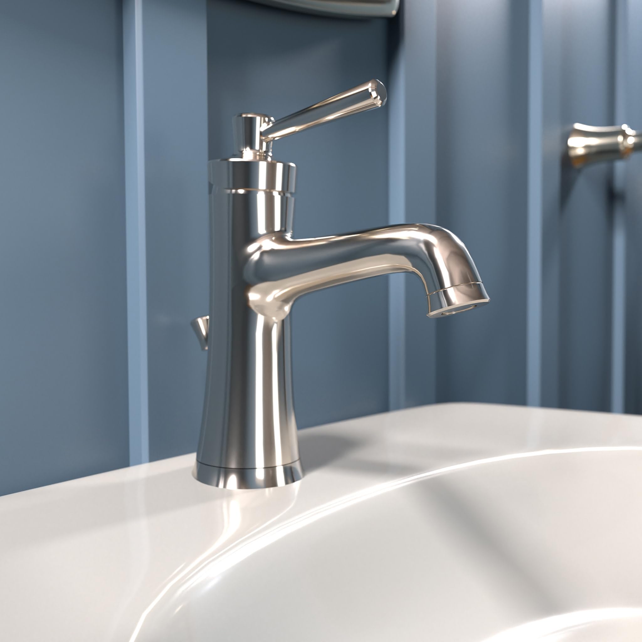hansgrohe Joleena Transitional 1-Handle 1 8-inch Tall Bathroom Sink Faucet in Polished Nickel, 04771830