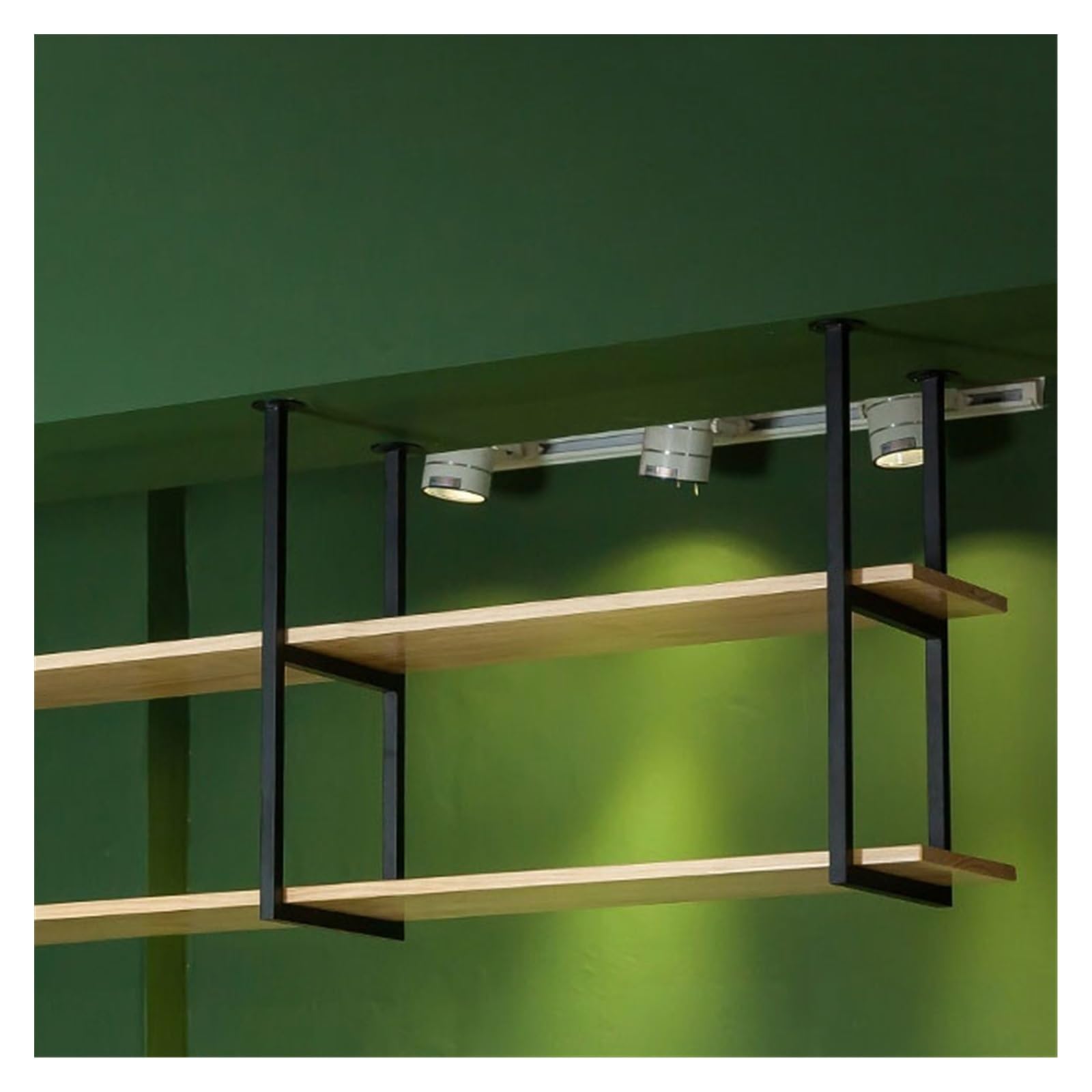 CSNBDMBBSH Floating Shelves, Ceiling Shelf Brackets 2 Layer,Wall-Mounted Decorative Rack For Bars And Restaurants, Hanging(100 * 30 * 60cm(39 * 12 * 24IN))