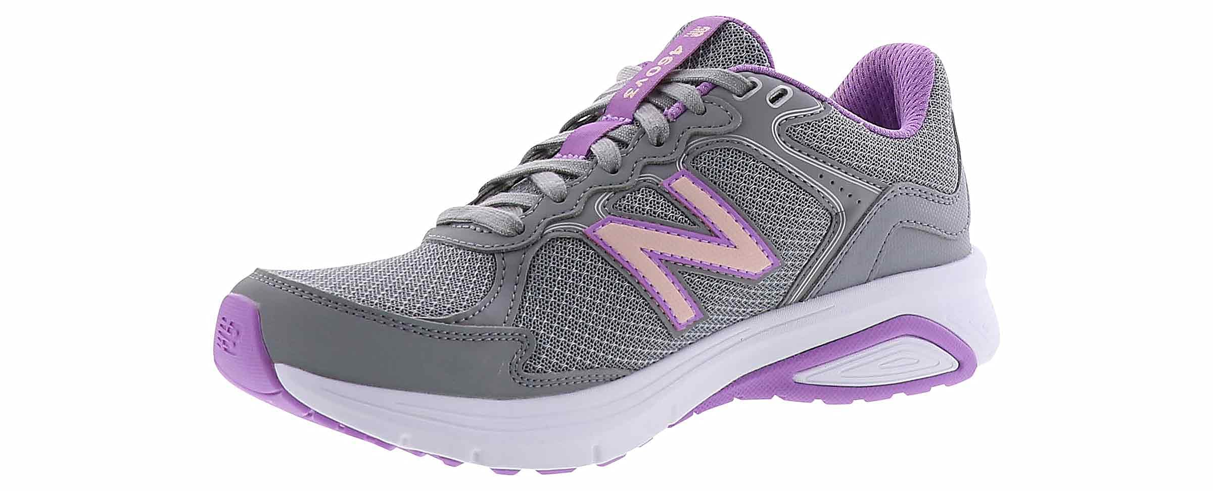 New Balance Women's 460 V3 Running Shoe, Grey/Oyster Pink, 8.5 Wide