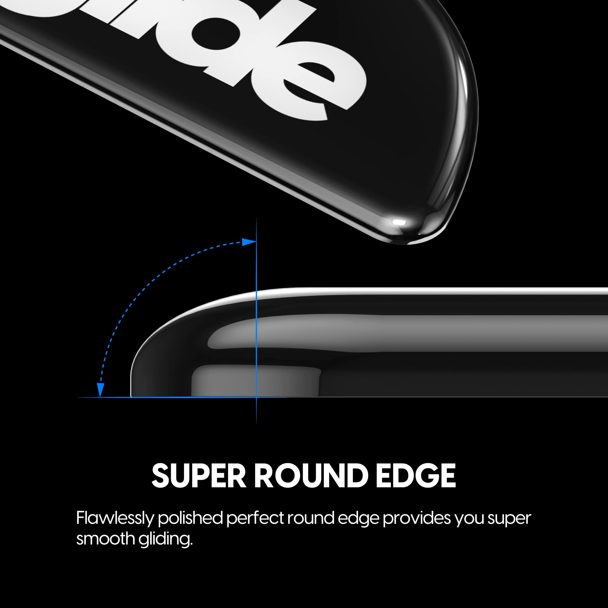 Superglide - Fastest and Smoothest Mouse Feet/Skates Made with Ultra Strong Flawless Glass Super Fast Smooth and Durable Sole for Pulsar Xlite Wireless / V2 & V2 Mini Wireless Gaming Mouse (Red)