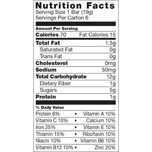 Plum Organics Mighty 4 Essential Nutrition Bars, Blueberry with Carrot, 0.67 Ounce, 6 Count