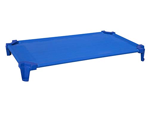 Wood Designs 87800 Stackable Daycare Cots for Kids, Naptime/Sleeping Cots for Preschool, Daycare, Kindergarten [Set of 6], 52"L x 22.25"W, Blue, Ready-to-Assemble