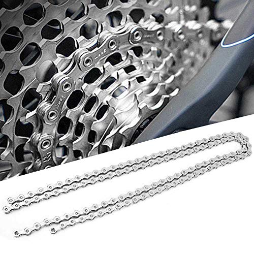 Bike Chain, 116 Links Easy Installation Ultra Light Steel Replacement Chains Accessory Durable Bicycle Chain, for Road Bikes