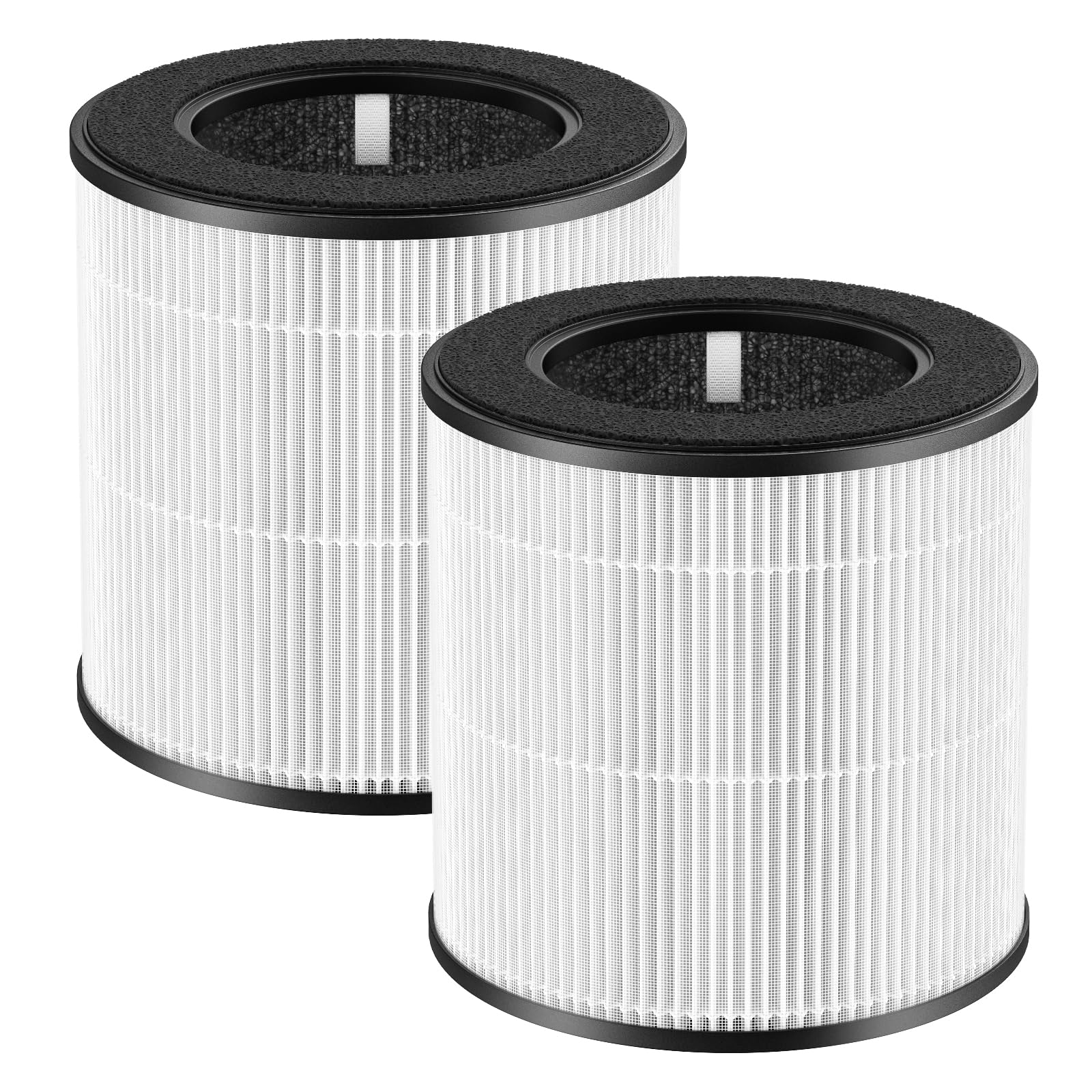 D10 Replacement Filter Compatible with Tailulu D10 HEPA Air Purifier, 3-in-1 H13 Grade True HEPA Replacement Filter, 360 Rotating D10 Filter, 2 Pack