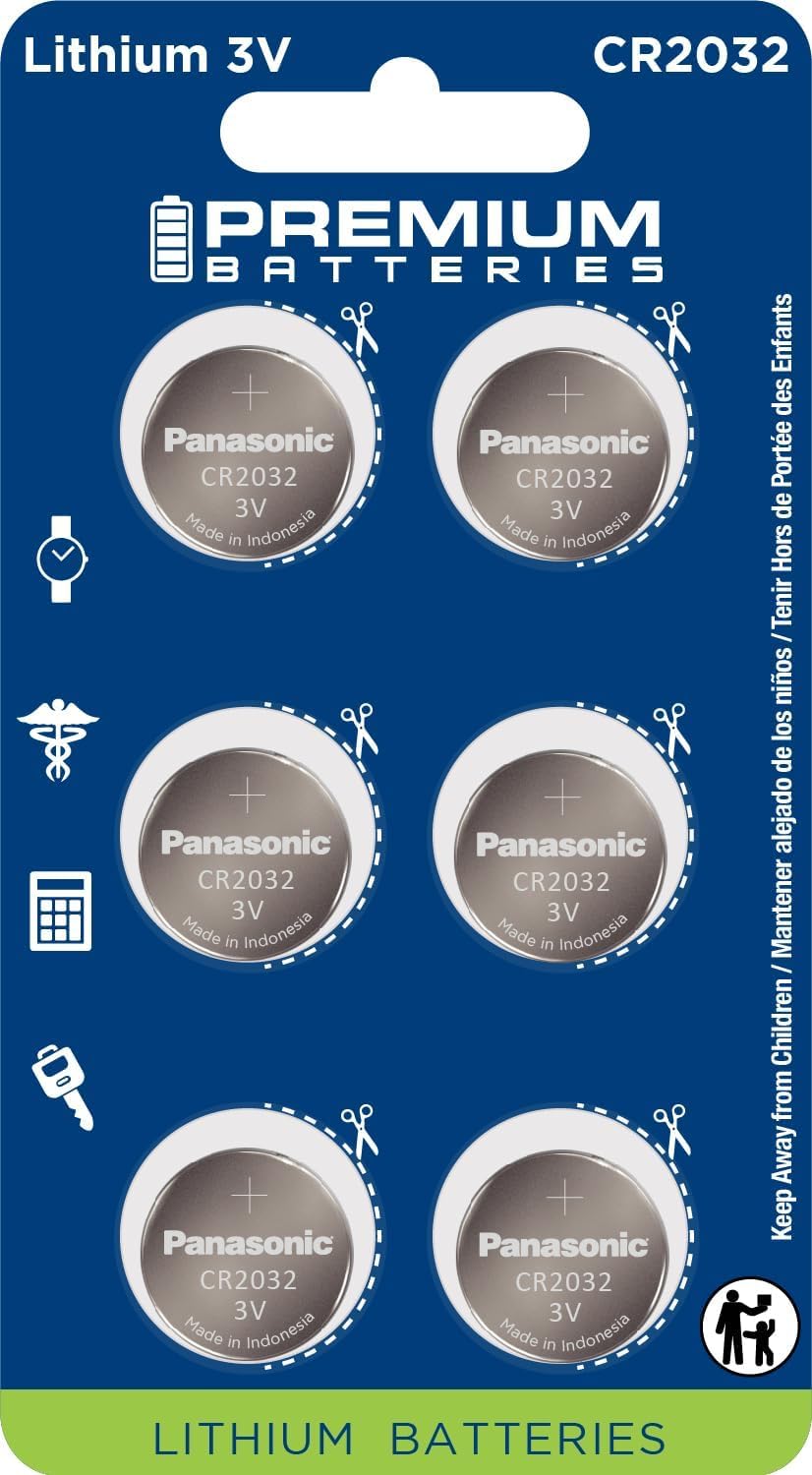 Premium CR2032 Battery Lithium 3V Coin Cell - Japanese Engineered High Capacity Batteries 24 Pack