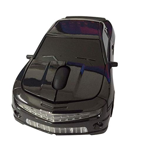 Wireless Mouse Sports Car Mouse Computer Optical Mice for Computer PC Laptop MAC (Black)