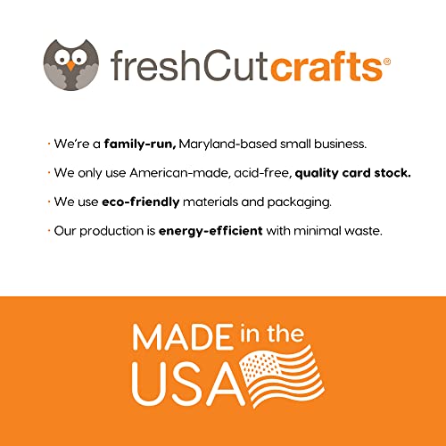 FreshCut Crafts | 120 Pieces Spring Leaf Paper Cutouts with IDEA GUIDE, 2-Sided US Made Card Stock Punch Out Maple Oak Birch Leaves for Bulletin Boards, Classroom Decor, and Posters