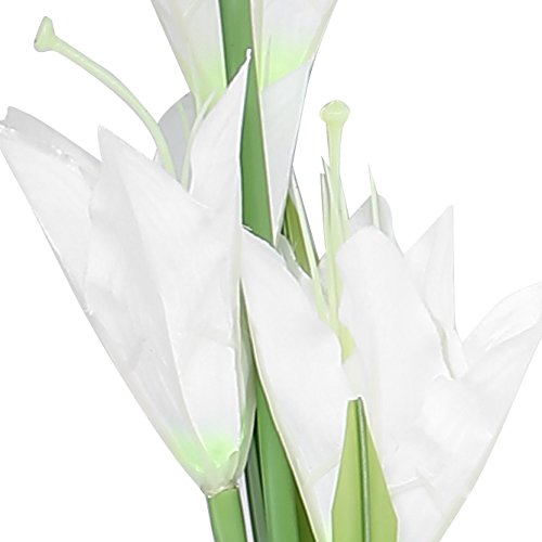 PBOHUZ Solar Flower Light-2Pcs Solar Power LED 4 Heads Calla Flower Night Lamp Light for Home Garden Lawn Decoration