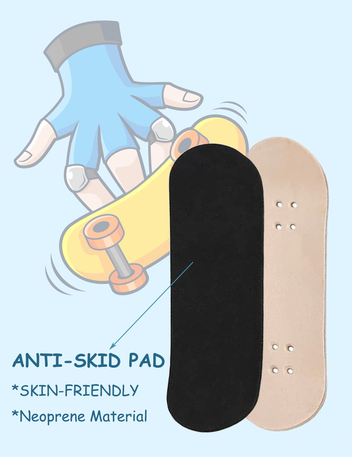 Weohoviy Finger Skateboard, Maple Wooden Fingerboard with Box Reduce Pressure and Ideal for Finger Skater, Kids (Red)