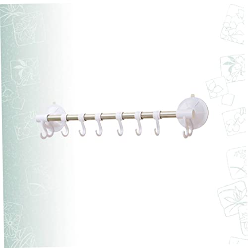 Hanging Rack 1PC Towel Rack Hand Towel Ring Towel Holder Bathroom Towel bar Towel Hanging Hook Hanging Rack Wall Towel Shelf Towel Hanger No Punching Cup White Towel Holder