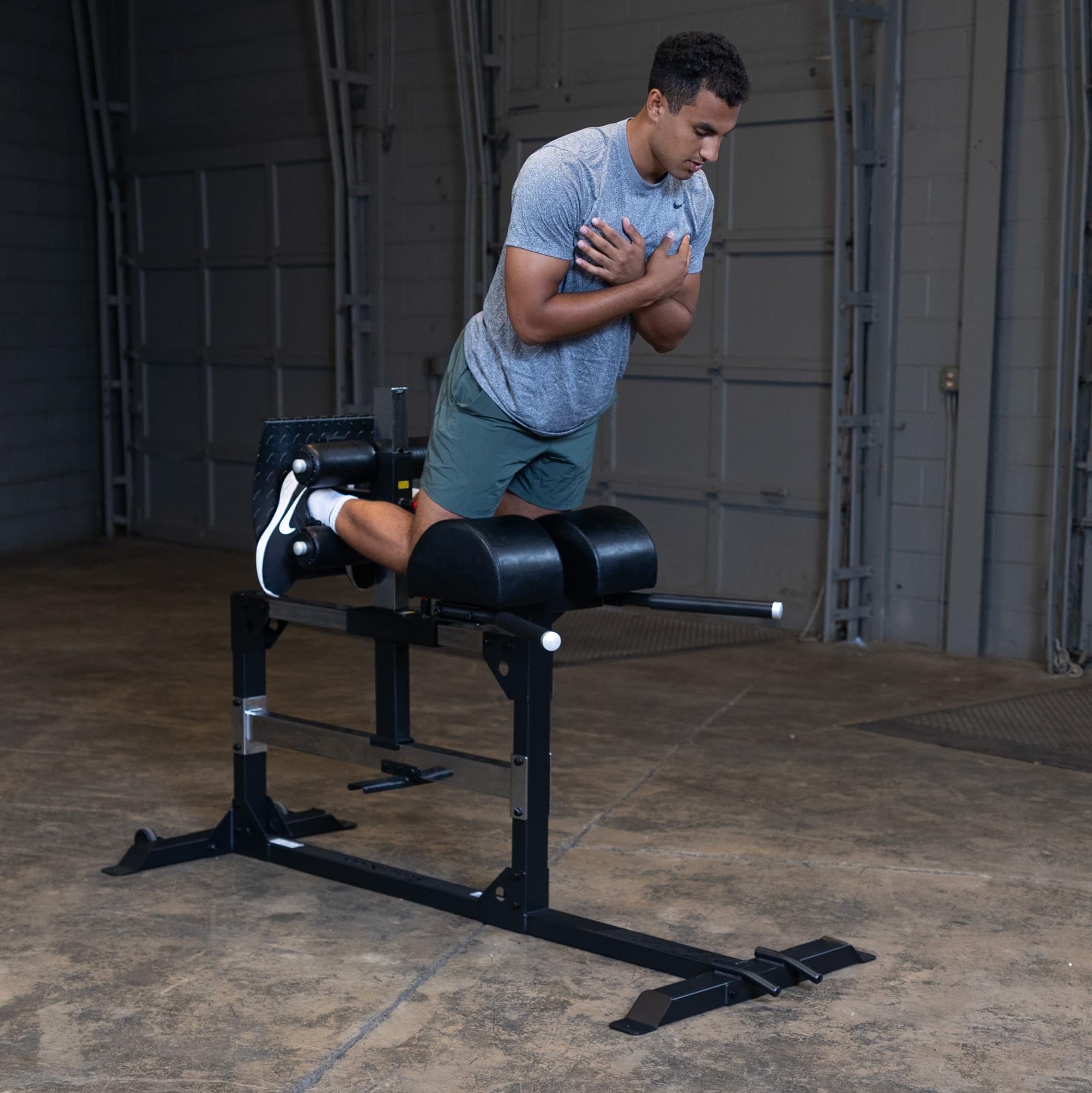 Body-Solid (SGH500B) Glute and Hamstring Machine for Weight Training, Home and Commercial Gym - Versatile Lower Body Gym Equipment for Strength Training