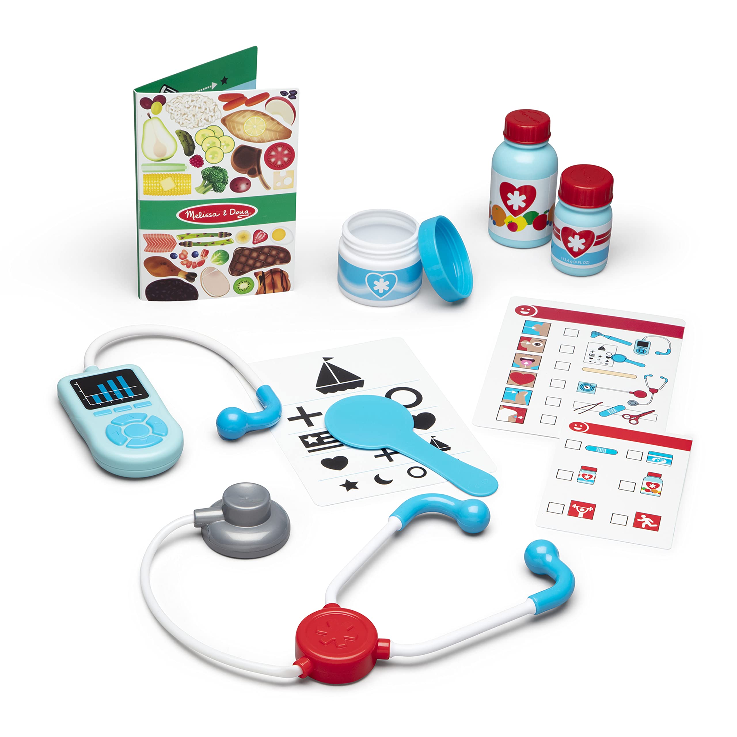 Melissa & Doug Get Well Doctor’s Kit Play Set – 25 Toy Pieces - Doctor Role Play Set, Doctor Kit For Toddlers And Kids Ages 3+