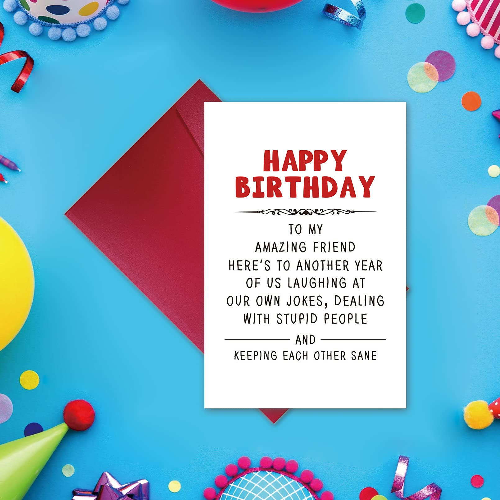 Happy Birthday Friend, Funny Birthday Card for Friend, Best Friend Birthday, BFF Card