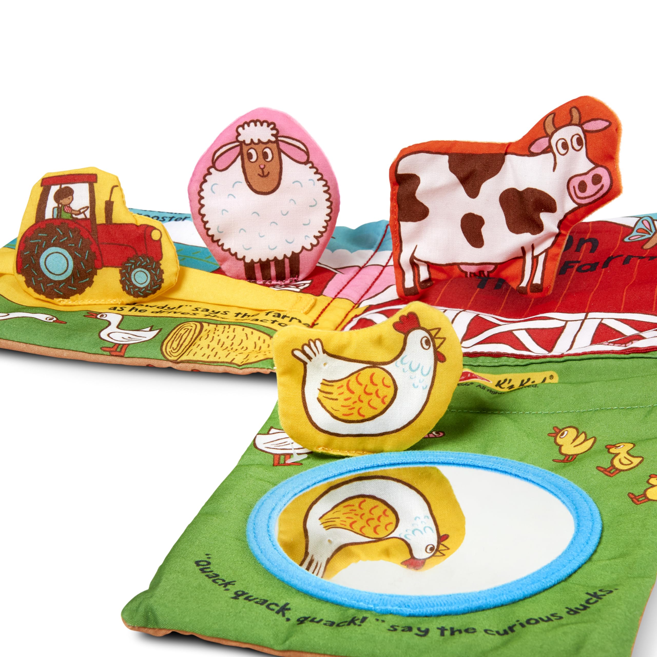 Melissa & Doug K’s Kids On The Farm 8-Page Soft Activity Book for Babies and Toddlers