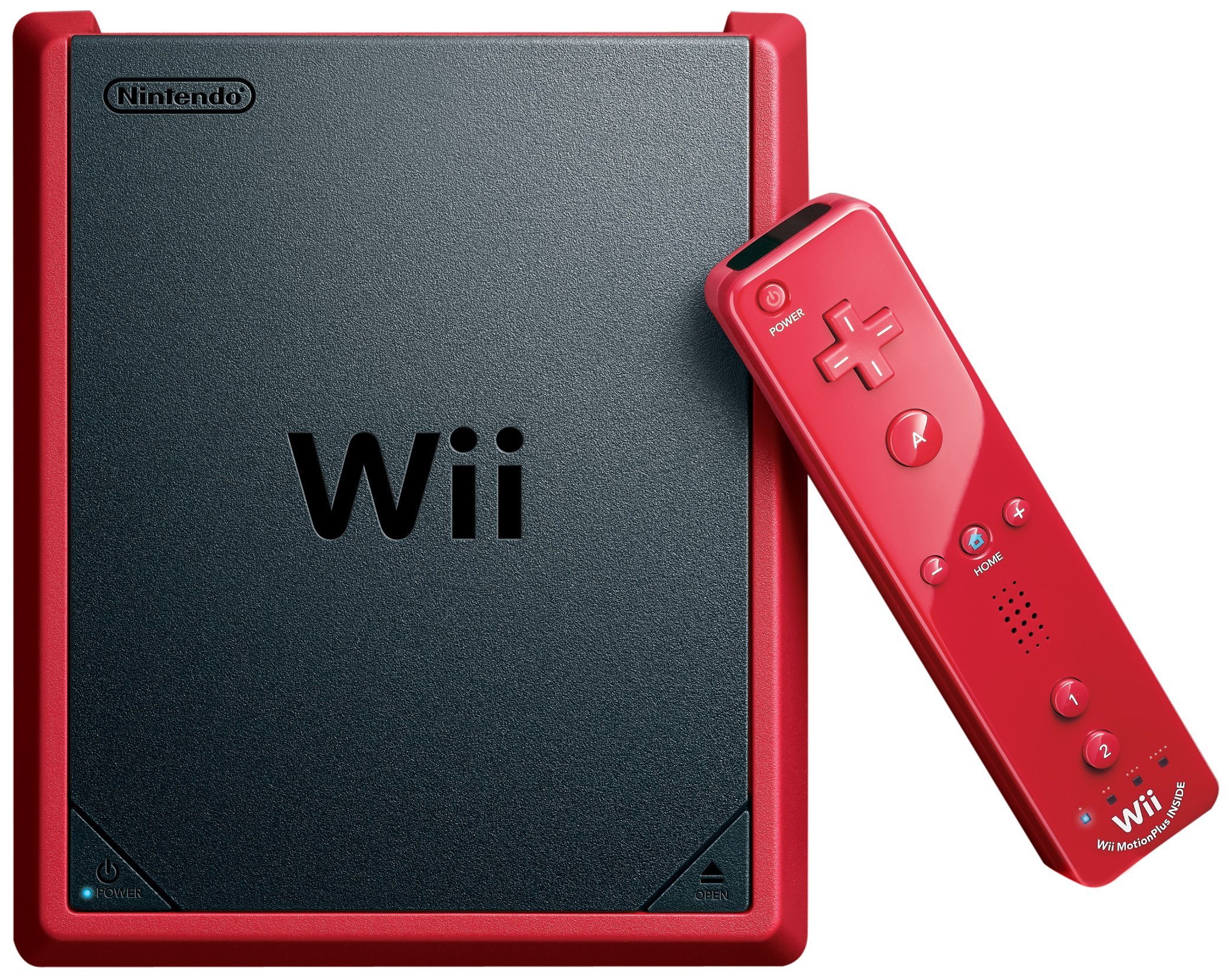 Wii Mini with Mario Kart Wii Game - Red (Renewed)