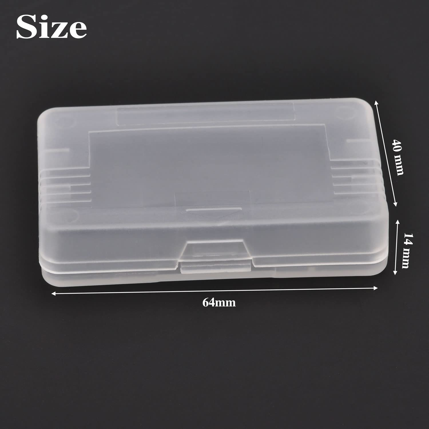 Tectra 10Pcs Game Card Cartridge Case, Clear Protective Game Cartridge Card Box Storage Case Cover for Nintendo Game Boy Advance GBA