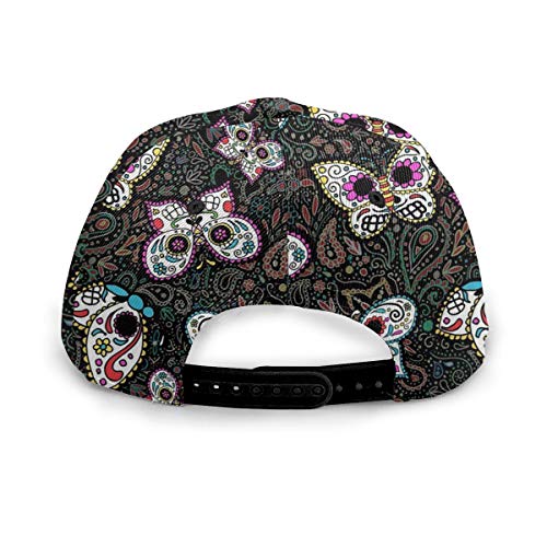 Baseball Cap Tiny Butterfly Sugar Skulls Print Dad Caps Classic Fashion Casual Adjustable Sport for Women Hats