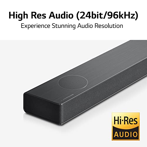 LG Sound Bar and Wireless Subwoofer S90QY - 5.1.3 Channel, 570 Watts Output, Home Theater Audio with Dolby Atmos, DTS:X, and IMAX Enhanced, Black