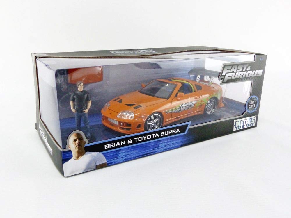 Jada 1:24 Diecast 1995 Toyota Supra with Brian O'Conner Figure, Men