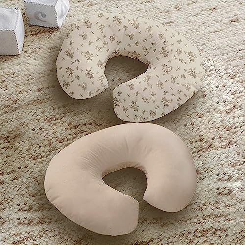 lethooly Nursing Pillow Cover,2-Pack Removable Cover for Breastfeeding Pillows,Ultra-Soft Baby Nursing Pillow, Fits Newborn Feeding Pillow 22.5in*18in(Rosebuds and Vines)