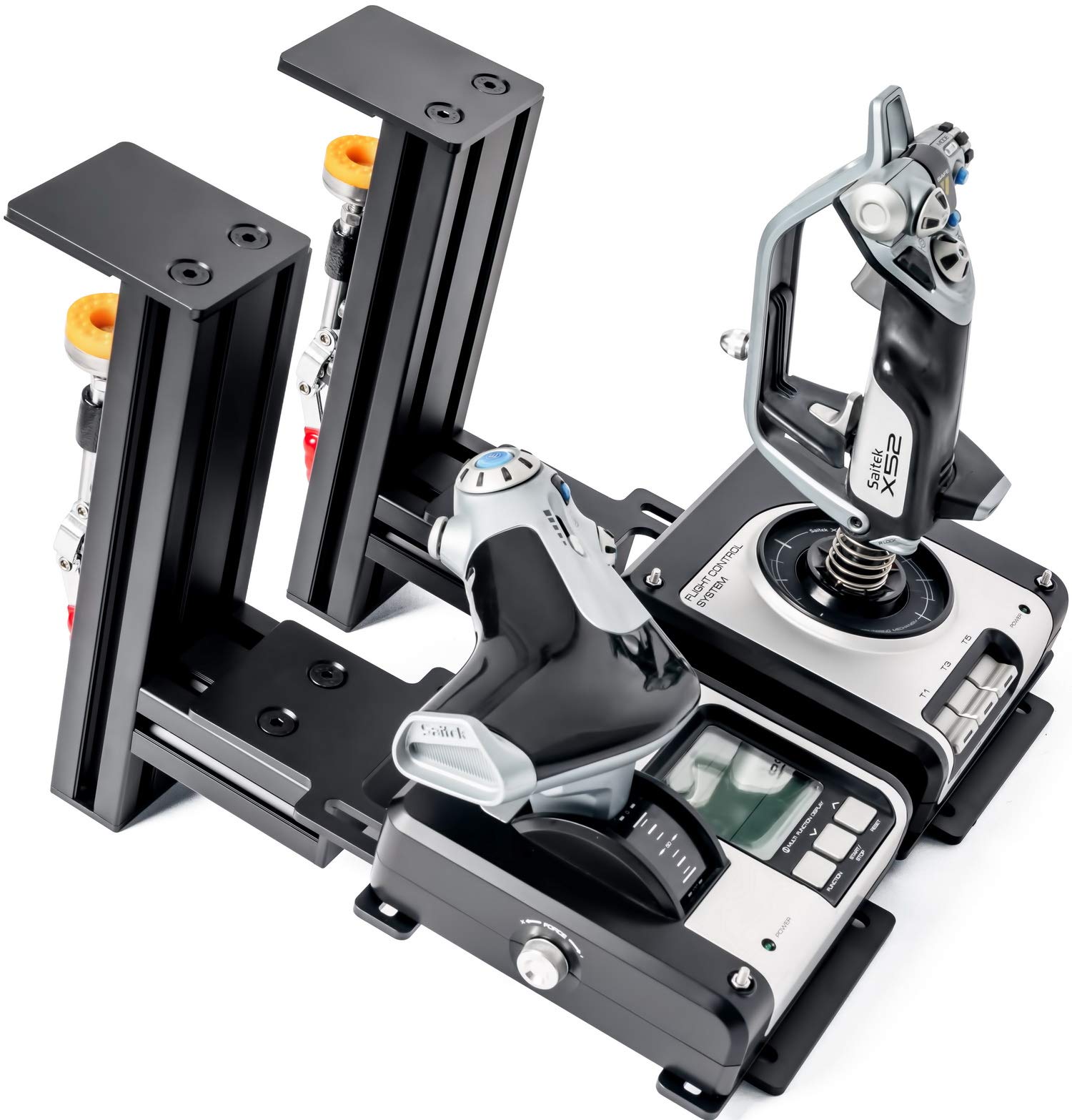 MEZA-Set of 2 Hotas Desk Mounts Joystick Mount Compatible with Logitech G X52/X52 Pro/X56/X56 Rhino/Thrustmaster T.16000M FCS/TCA Officer Pack Airbus Hotas Mount