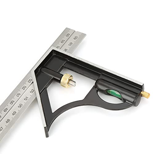 Combination Square 600mm Metal Adjustable Combination Square Right Angle Ruler Engineer Measuring Tool with Square Head