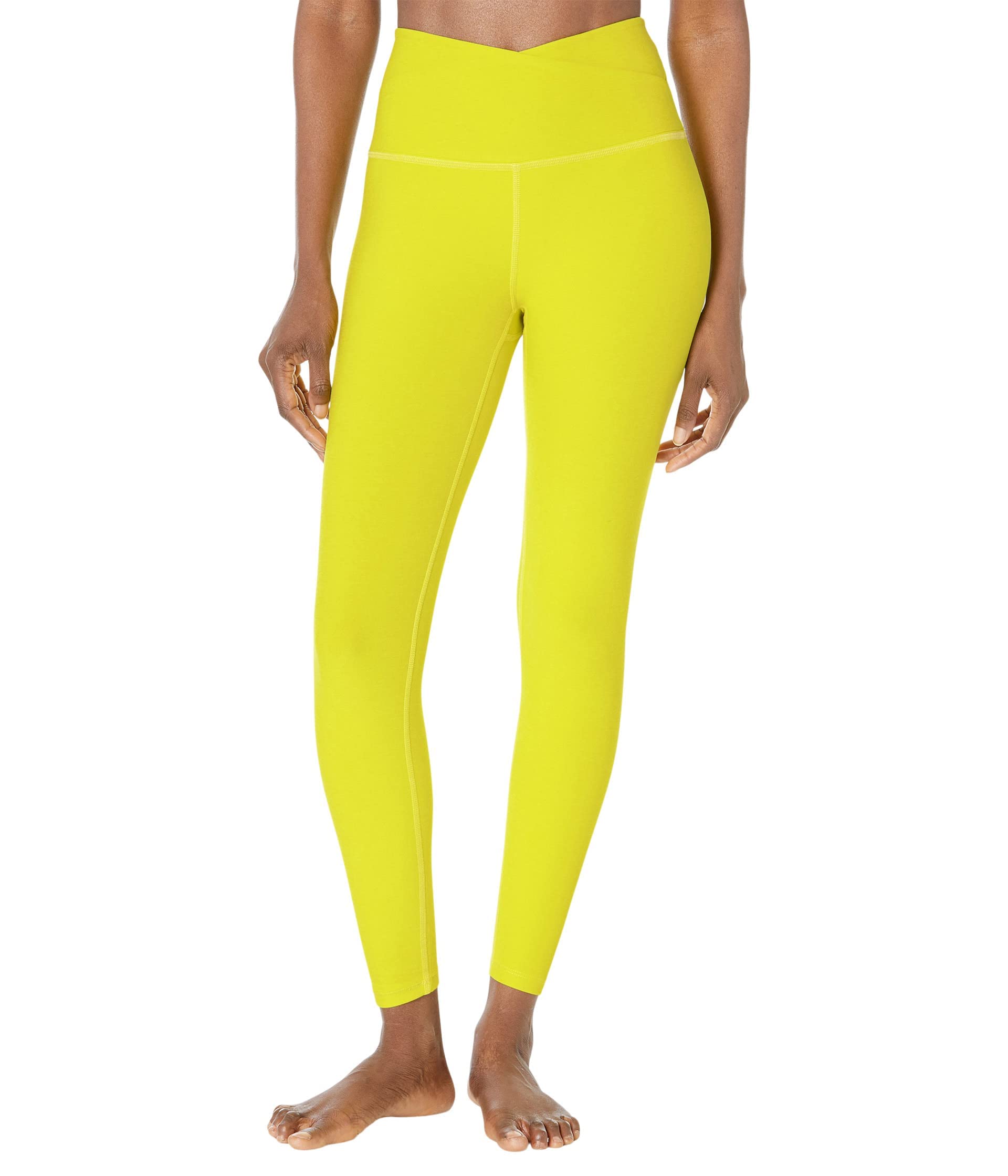 Beyond Yoga Spacedye at Your Leisure High Waisted Midi Leggings True Chartreuse Heather XS (US Women's 2-4) 25