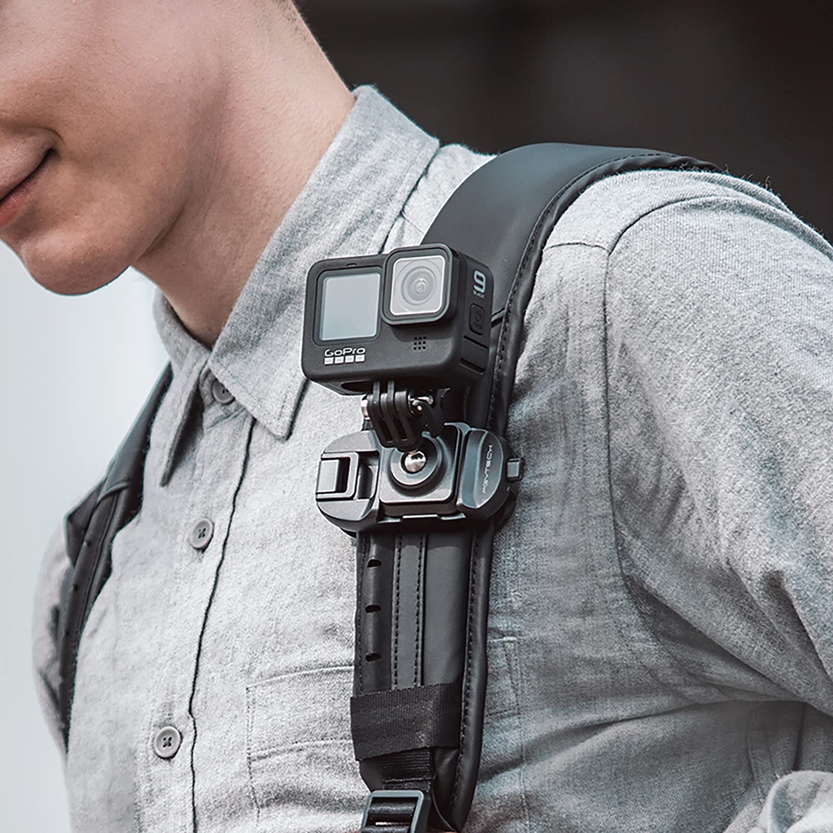 PGYTECH Action Camera Arca-Type Quick Release Plate for Gopro, Insta360, DJI Osmo Action/Pocket and Most Action Cameras