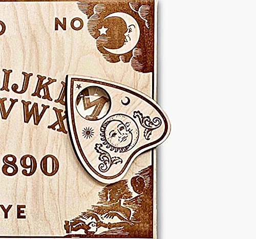 Wooden Handmade Talking Spirit Board with Planchette - Premium Quality Talking Board (Medium Classic Style)
