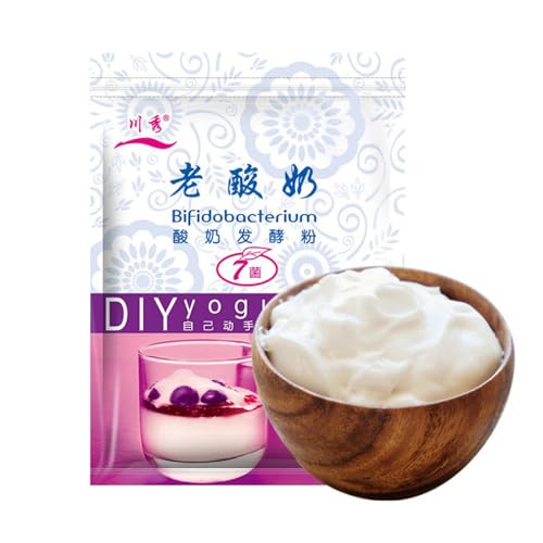 BIBABLYKE 1 Pack 10g Homemade Yogurt Yeast Starter Make Good Batches of Quality Probiotic-Dense Plain Vegans Yogurt Powder