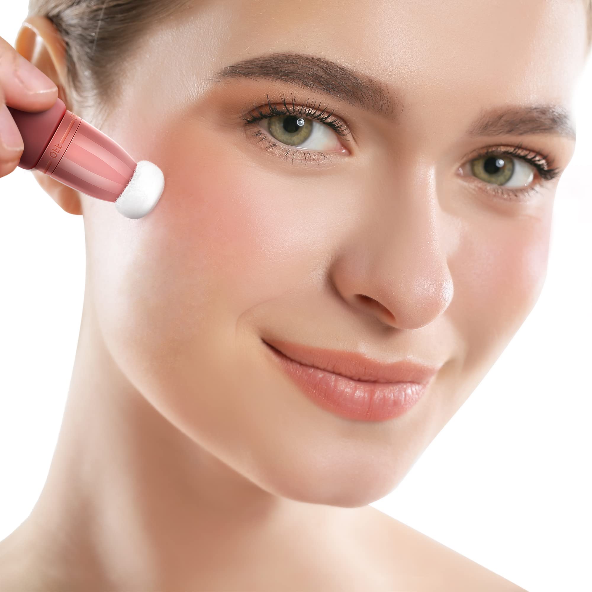 Cilrofelr Makeup Liquid Blush, Blush Beauty Wand, Natural-looking Liquid Blush Wand Dewy Finish, Highly Pigmented, Easily Blendable, Weightless, Long-wearing |#101-Ravishing Soft Pink 0.34fl.oz