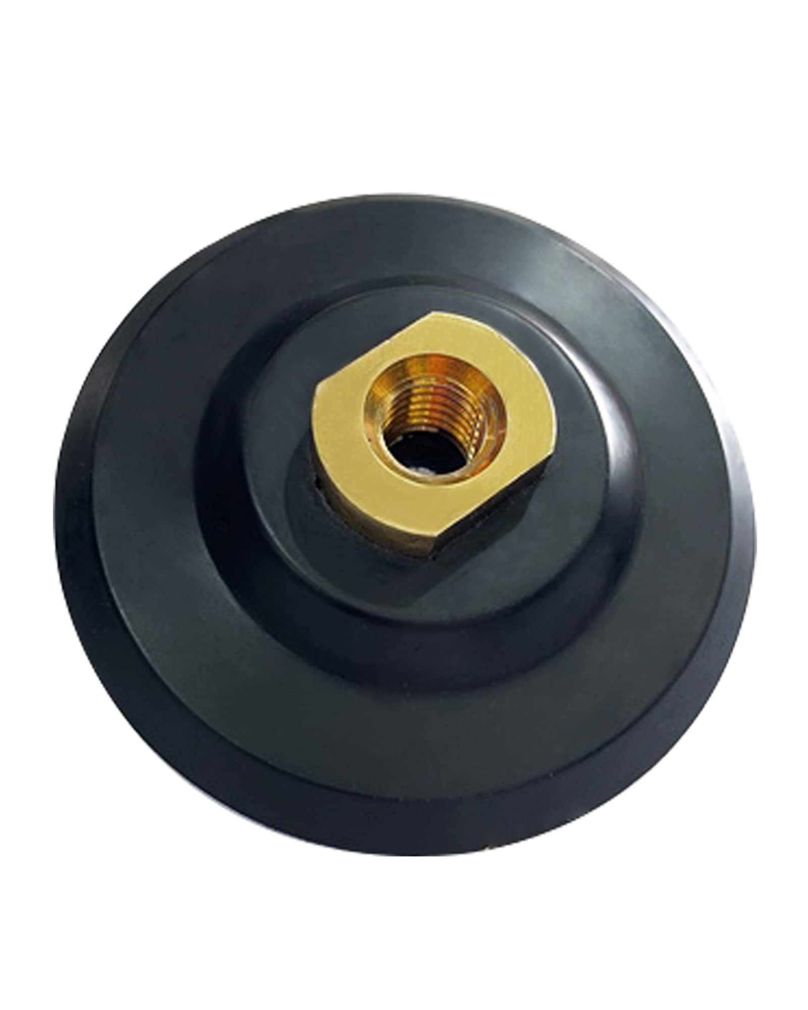 ComeFloor Rubber Backer Pad 4" Hook and Loop Rubber Backing Pad for Countertop Wet Dry Polishing - Arbor 5/8" 11, 4 Inch
