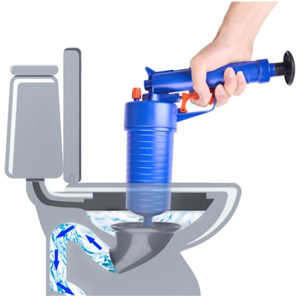 DFHBFG Air Pump Cleaner Dredge Toilet Plunger Sink Pipe Clogged Remover Bathroom Pipe Bathtub Kitchen Toilet Cleaning Tools