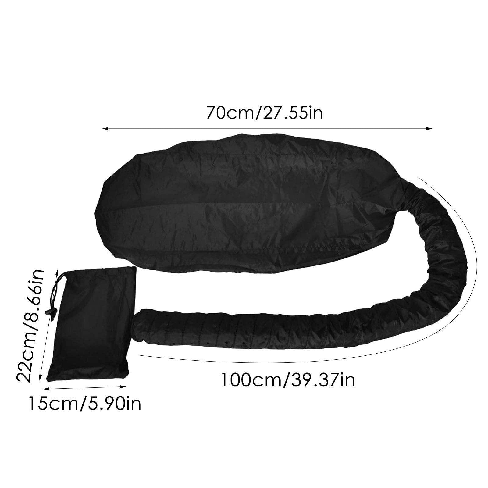 YangMeng Portable Hair Dryer Cap- Relax, Speeds Up Drying Time at Home, Easy to Use for Styling, Curling and Deep Conditioning - Soft, Adjustable, Fits to All Small or Big Heads, Rollers(Black)