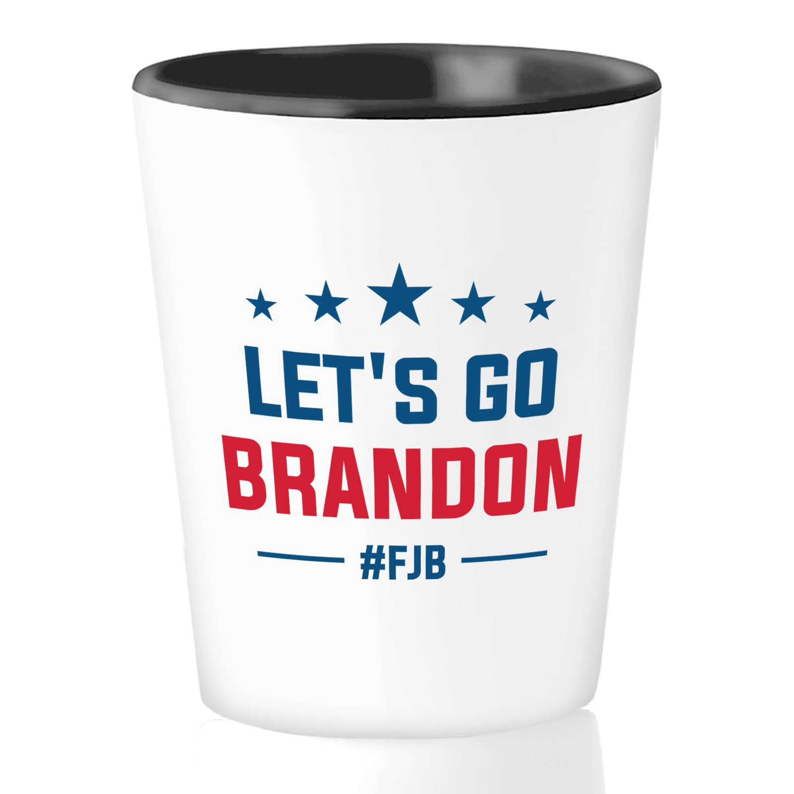 Bubble Hugs Politics Shot Glass 1.5oz - Let's Go Brandon #FJB - FJB Sarcastic Politican Trump Vote American Election Anti Biden Government Liberals