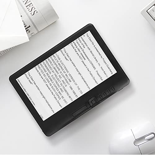 DAUERHAFT Portable E Reader, 380MHz Speed Protective Case Button Operation HD 800x480 E Reader Devices for TXT for EPUB for PDF(#1)