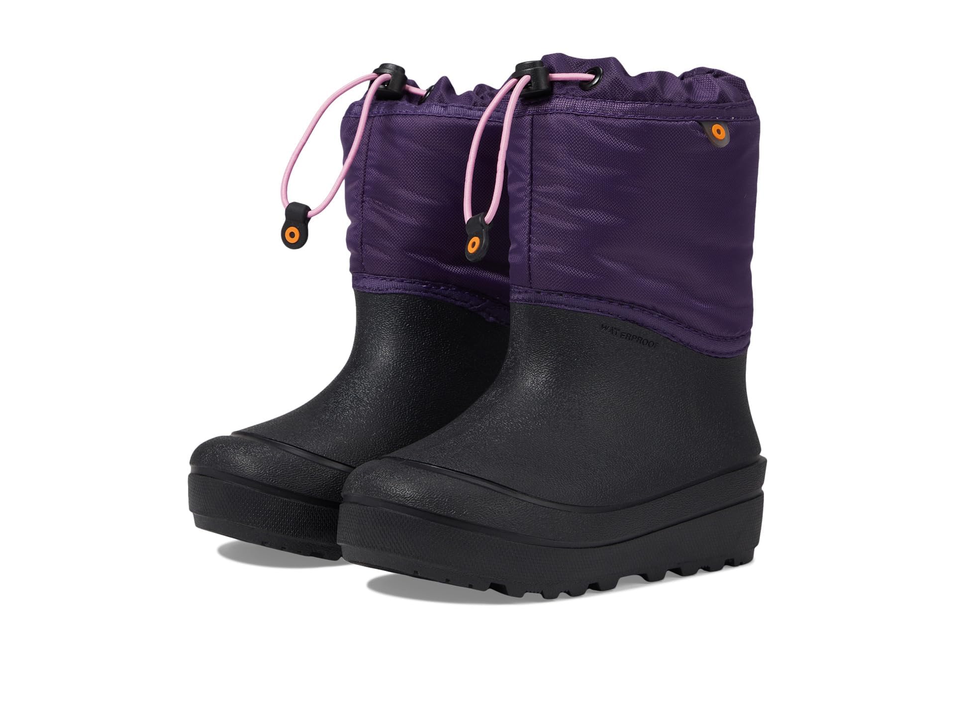 Bogs Snow Boot, Purple Multi, 2 US Unisex Big Kid