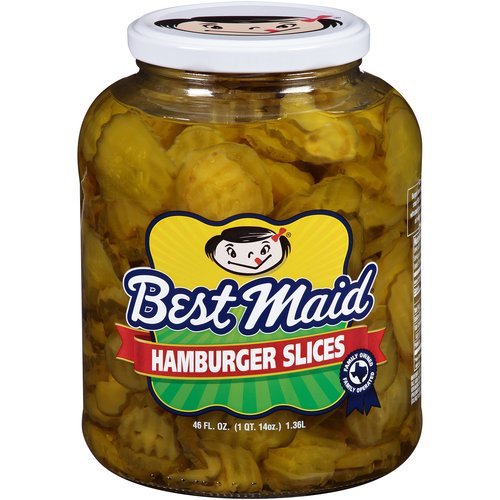 Best Maid Hamburger Slices, 46 Oz Glass Jar, (Pack of 2)