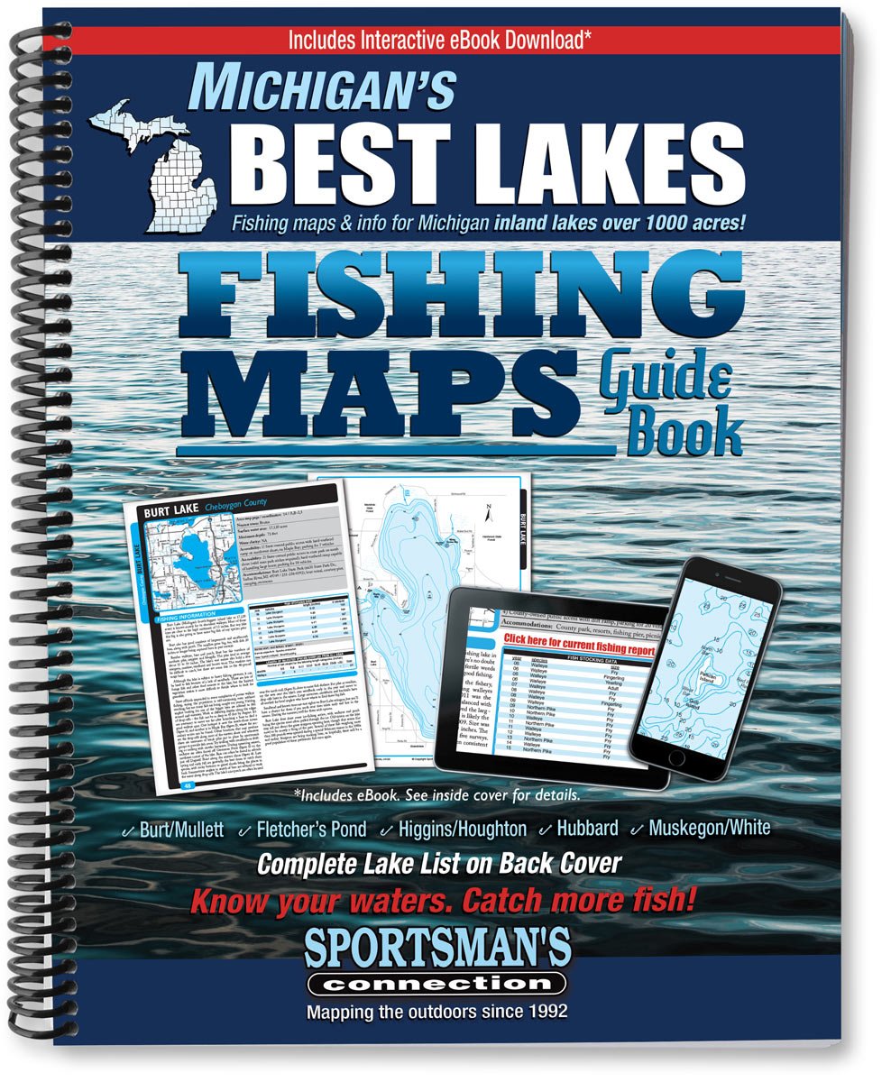 Michigan's Best Lakes Fishing Maps Guide Book