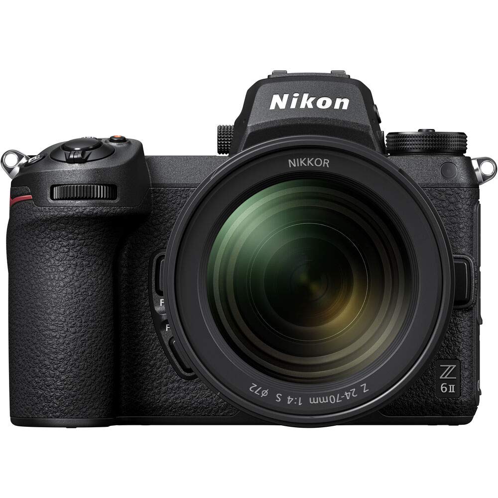 Nikon Z 6II 24.5MP Mirrorless Digital Camera with 24-70mm Lens (1663) USA Model Deluxe Bundle with Sony 64GB XQD Memory Card + Nikon FTZ Adapter + Nikon Camera Bag + Editing Software + More