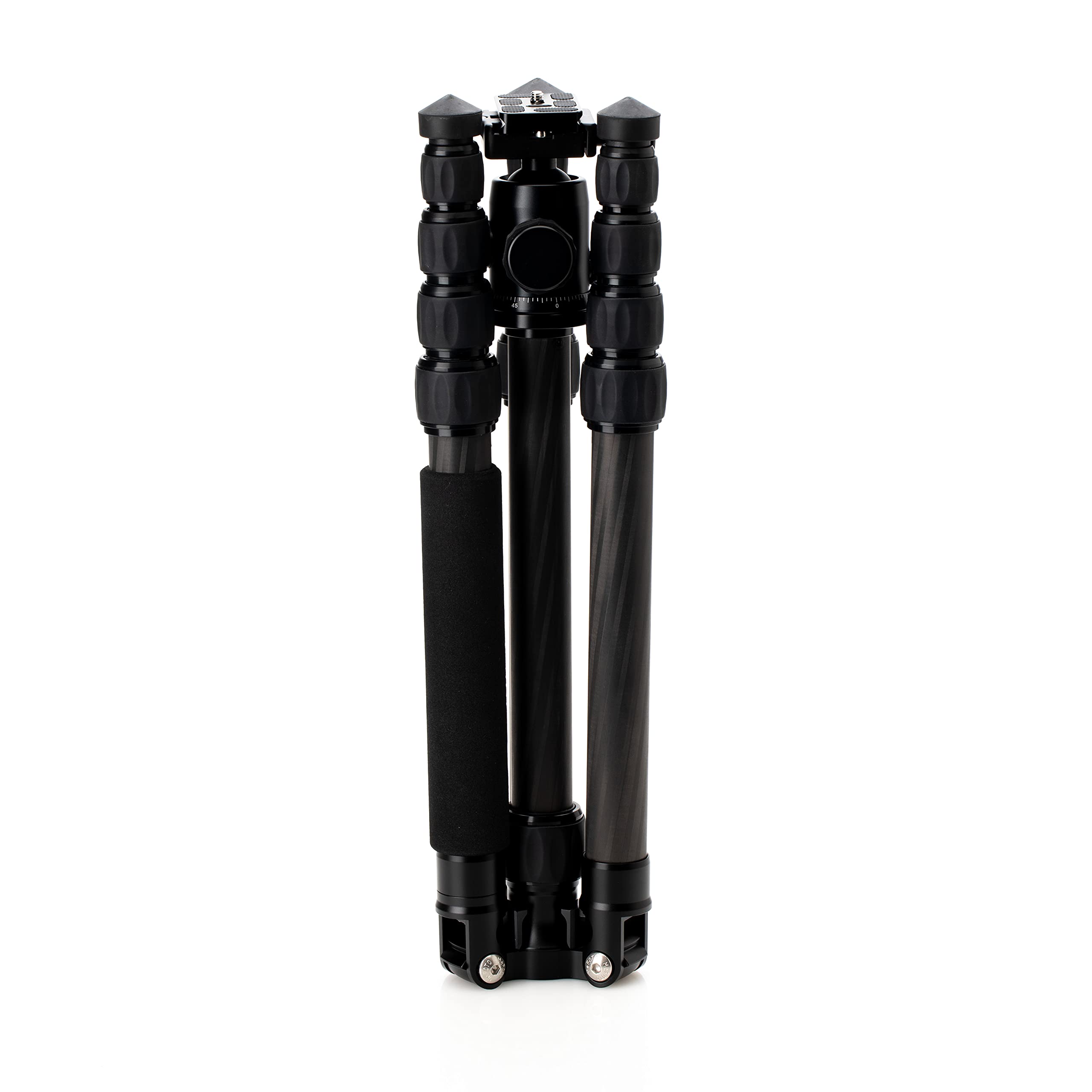 Benro MeFOTO Globetrotter Travel Tripod, Ballhead and Monopod in Black, 2 Series Carbon Fiber Legs, 4 Leg Sections, Twist Leg Locks, Padded Carrying Case (BMGTCBLK)