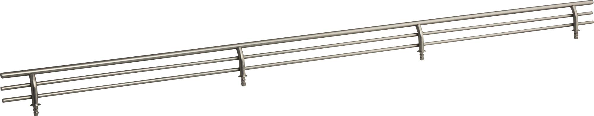 Hardware Resources Shelving Fence Wire - Multi-Purpose & Easy-Install Shoe Rail, Wire Shelving Rod, Closet Wire Shelf Hardware for Shelving Boards, Cabinet, Cupboard - 29-Inch Satin Nickel SF29-SN