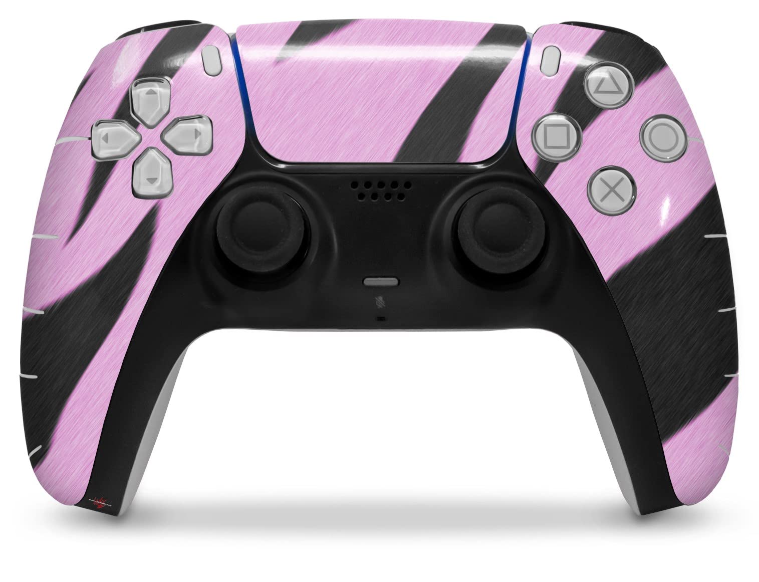 WraptorSkinz Skin Wrap compatible with Sony PS5 DualSense Controller Zebra Skin Pink (CONTROLLER NOT INCLUDED)