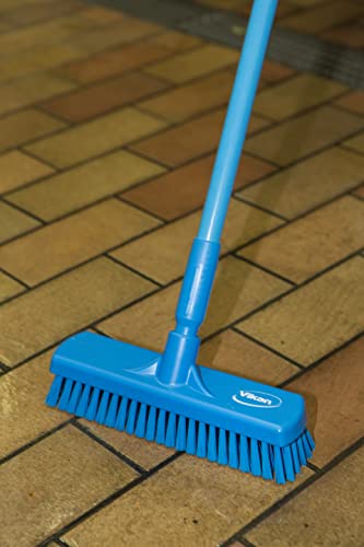 Vikan, Blue Brush,Wall/Floor Scrub,Stiff,12",PP/PBT, 7060