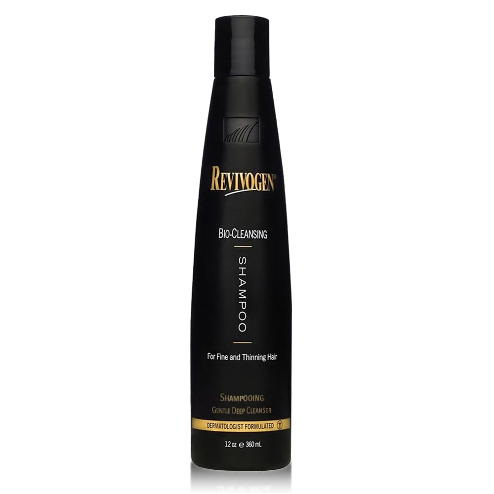 Revivogen MD Bio-Cleansing Shampoo for Thinning Hair, DHT Blocker Shampoo, Hair Loss Shampoo, Shampoo Thinning Hair, Soothes Scalp, Routine Shampoo for Women/Men Hair Loss, Hair Shampoo, 12oz