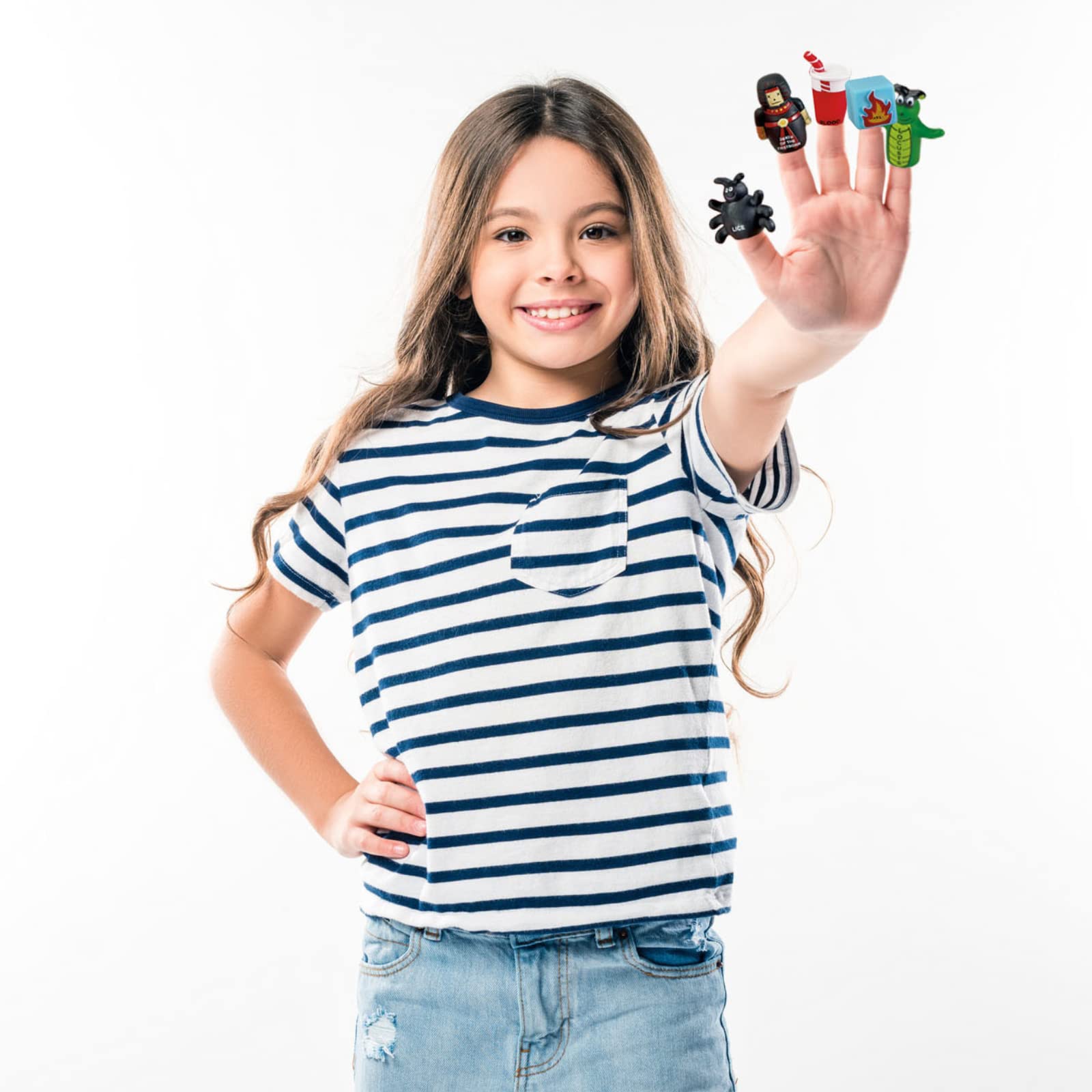 Jewish Holiday Learning & Storytelling Passover 10 Plagues Finger Puppets Set – 10 Vinyl Puppets for Each Plague - Fun Educational Toy for Kids Ages 3+, Ideal for Passover Seder & Classroom