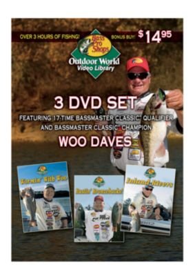 Bass Pro Shops Outdoor World Video Library Woo Daves Fishing Collection Video - 3 DVD Set
