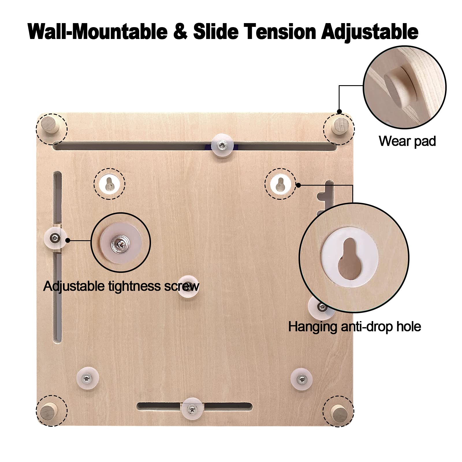 Wooden Montessori Toddler Learning Clock, Telling Time Teaching Clock & Time Calendar Cognitive Board, Preschool Learning Educational Toys for 3+ Years Old Boys and Girls