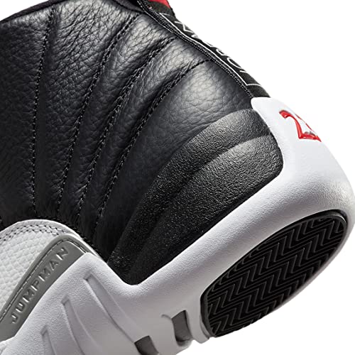 Nike Mens Air Jordan 12 Retro Sneaker, Adult, Black/Varsity Red-White, 9.5 M US