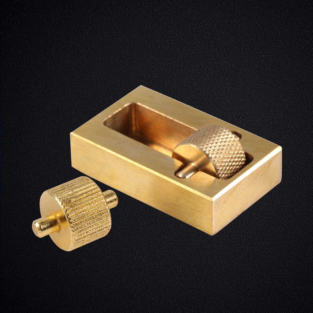Black Leather Edge Dye Applicor Leather Edge Dye Oil Roller Box Applicator DIY Craft Treatment Tool Brass with Roller